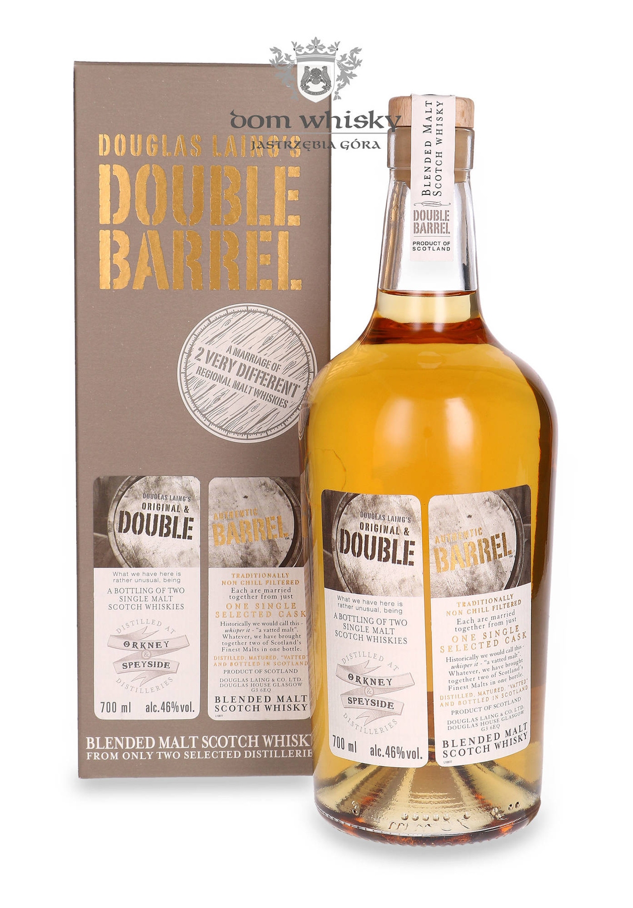 Double Barrel Blended Malt - Orkney & Speyside 46% 0.7l
