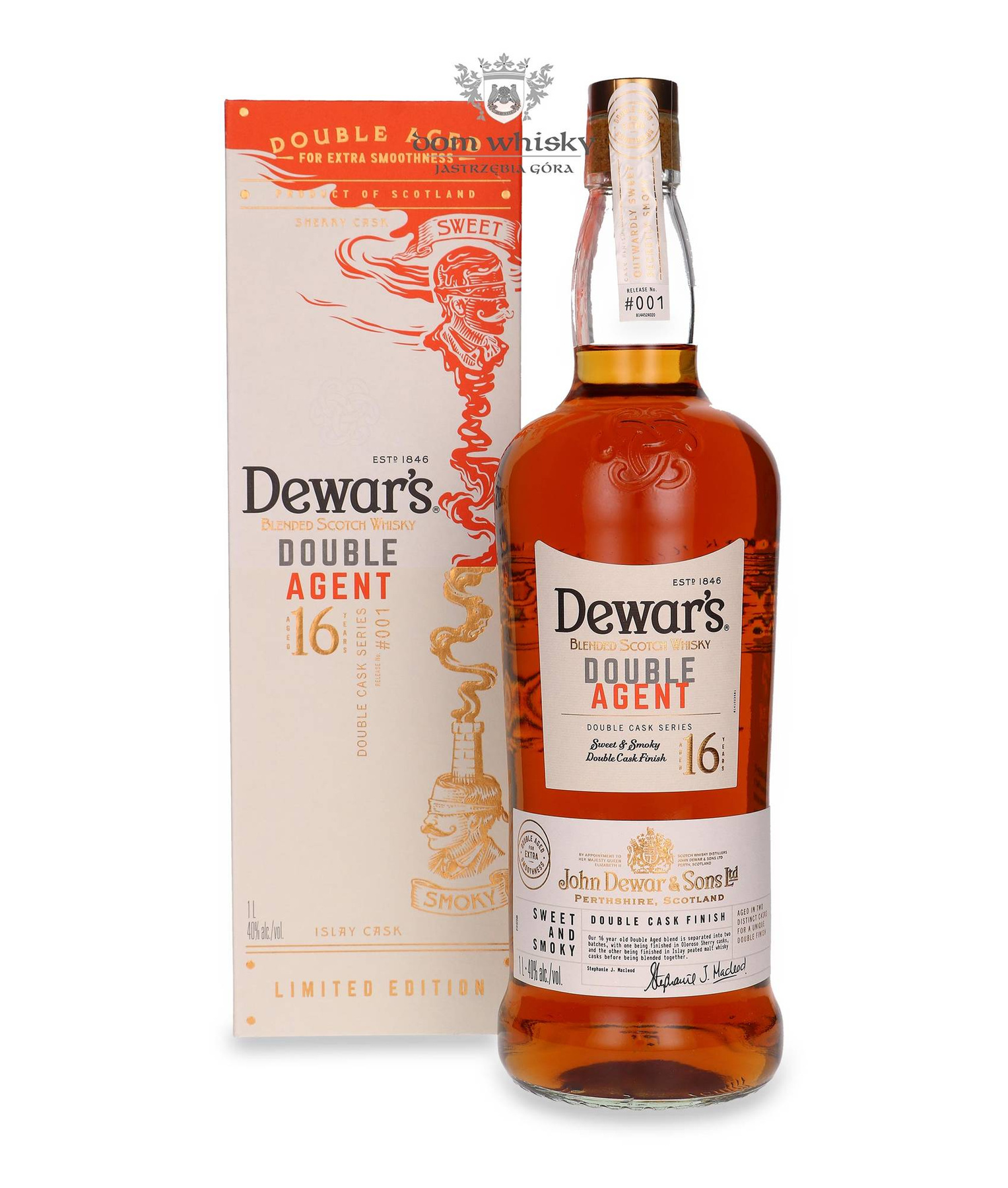 Dewar's Double Agent 16 Year Old Blended Whisky 1.0l 40%
