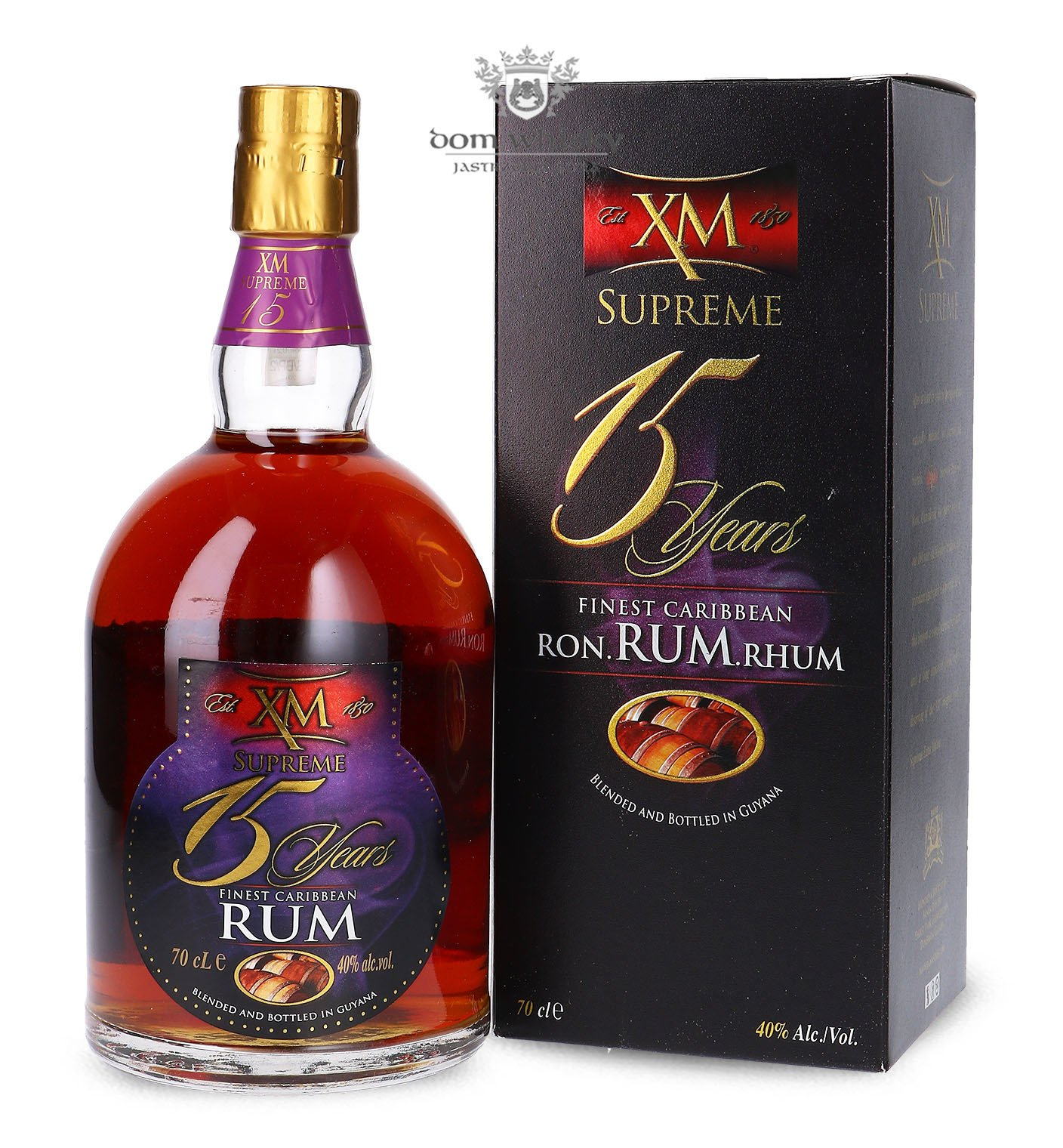 XM Supreme 15 Year Old Carribbean Rum 40% 0.7l - Guyana