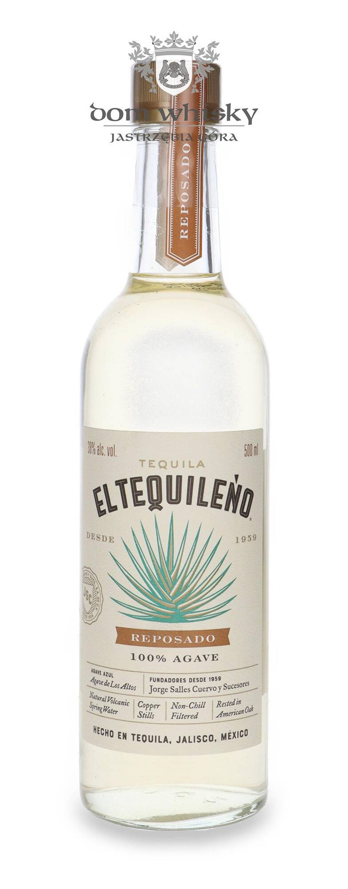 Tequila El Tequileno Reposado 100% Agave Azul 38% 0,5l