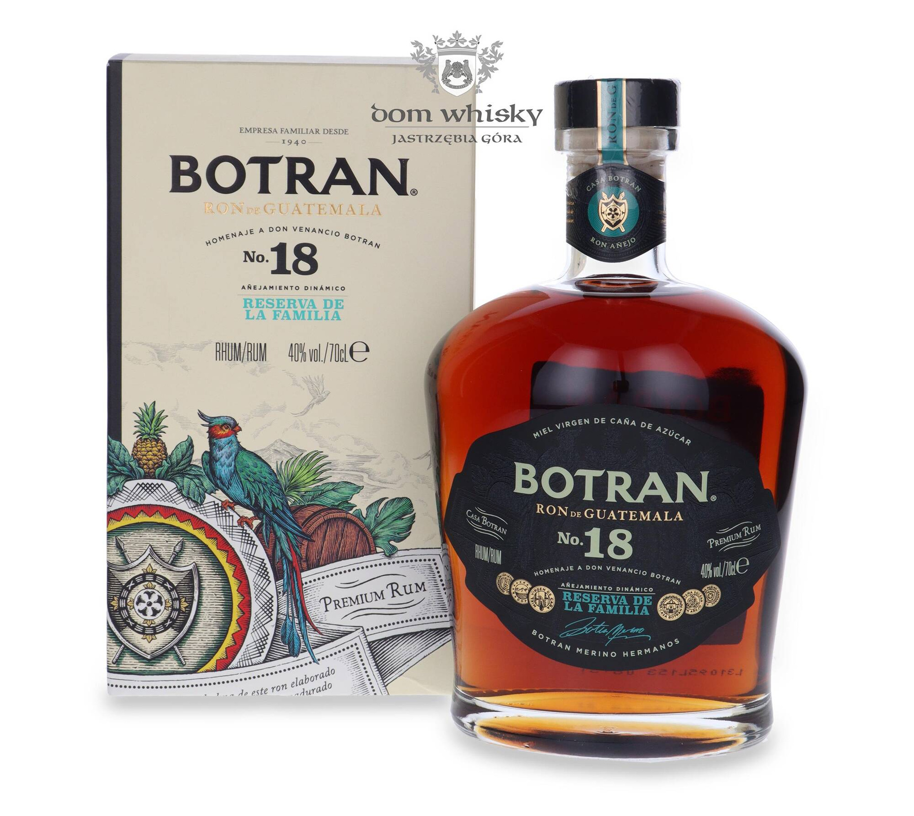 Botran Ron Anejo 18 Solera Rum 40% 0,7l (Guatemala)