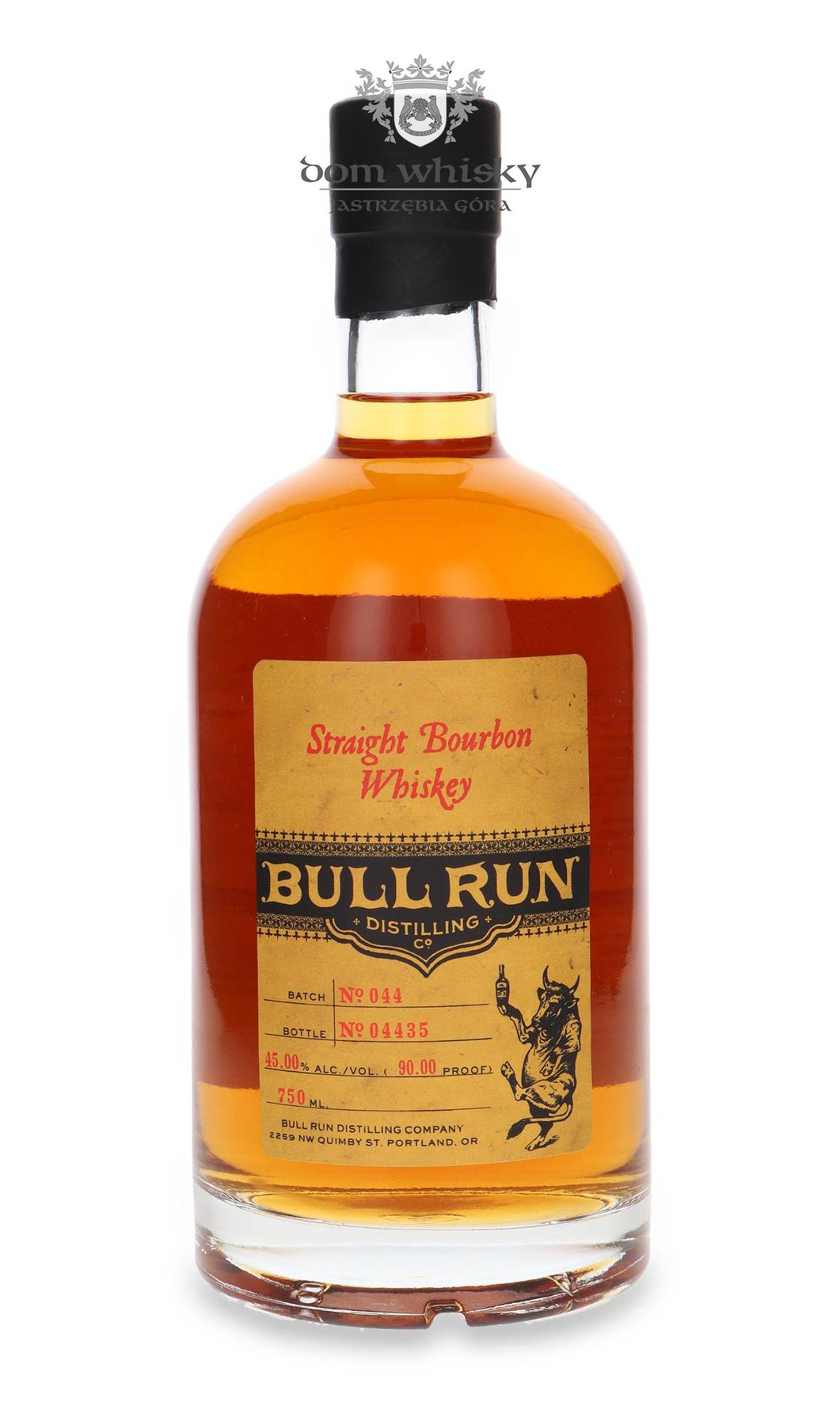 Bull Run Straight Bourbon Whiskey Batch #044 45% 0.75l USA