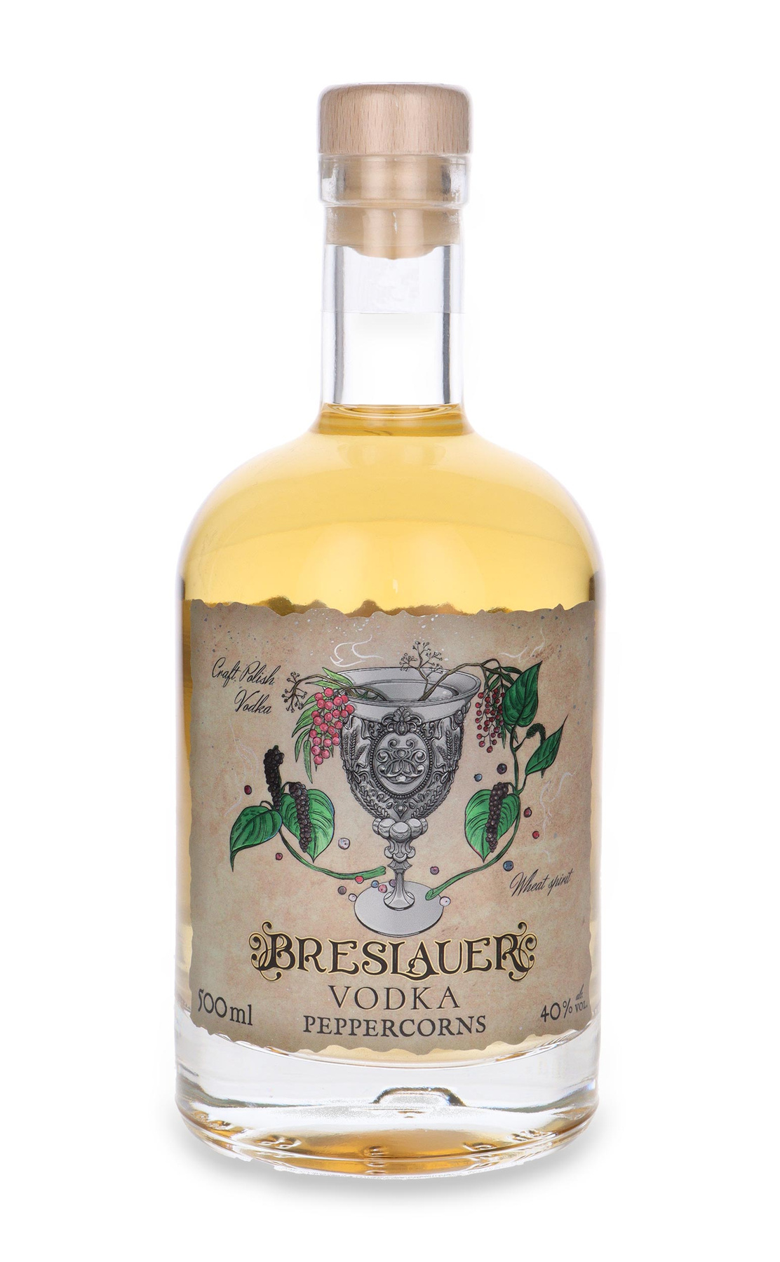 Breslauer Vodka Peppercorns / 40% / 0.5l - Breslauer Vodkas