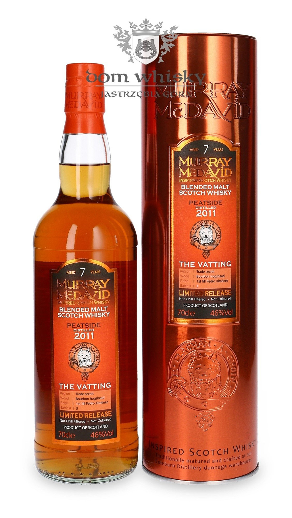 Peatside 7 Year Old Blended Malt 2011 Murray McDavid 46% 0.7l - House ...
