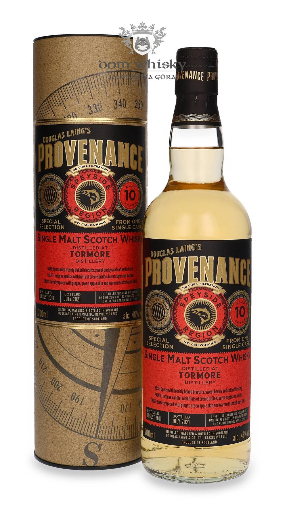 Tormore 10 Year Old Whisky 46% Provenance 0.7l Speyside