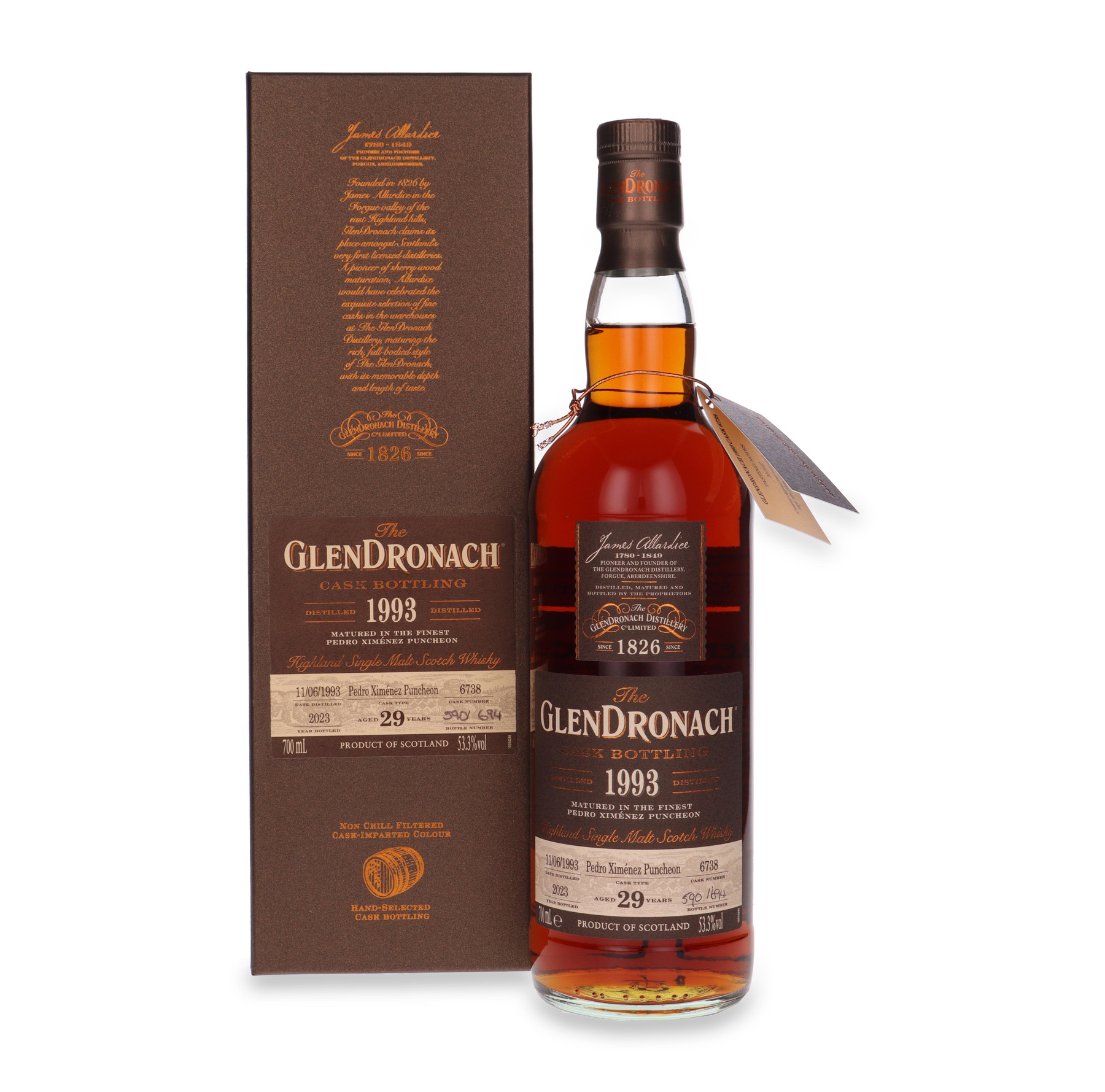 GlenDronach 29 Year Old 1993 PX Puncheon 53.3% 0.7l Whisky