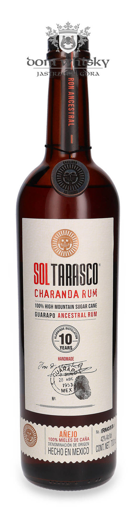 Sol Tarasco Anejo 10YO Charanda Rum 42% Mexico 0.7l
