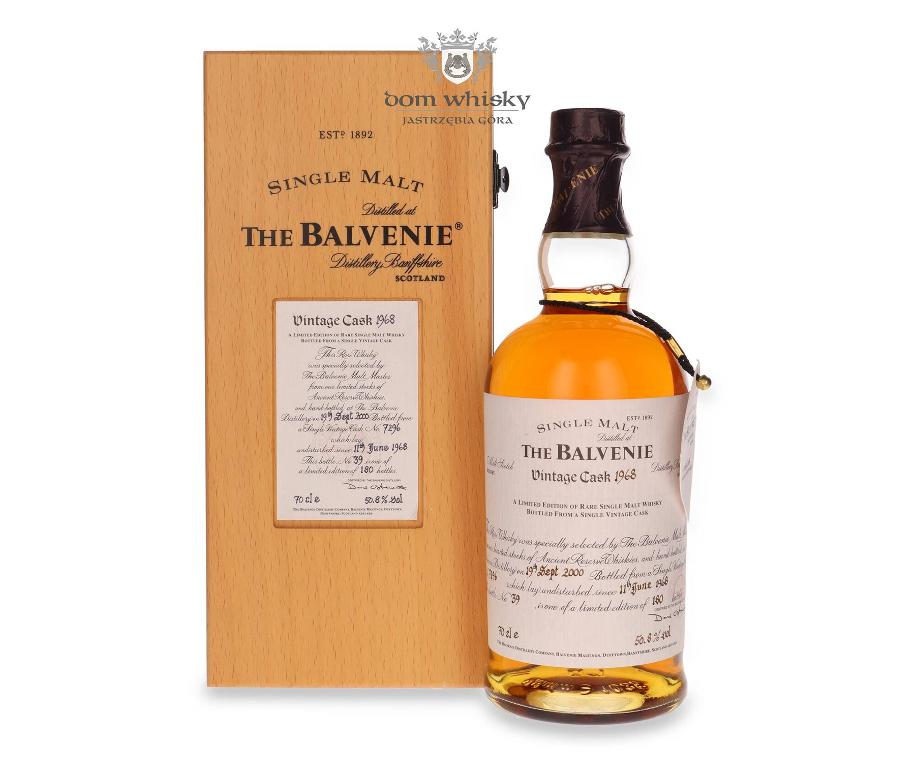 Balvenie Vintage Cask 1968 50.8% Speyside Single Malt 0.7l