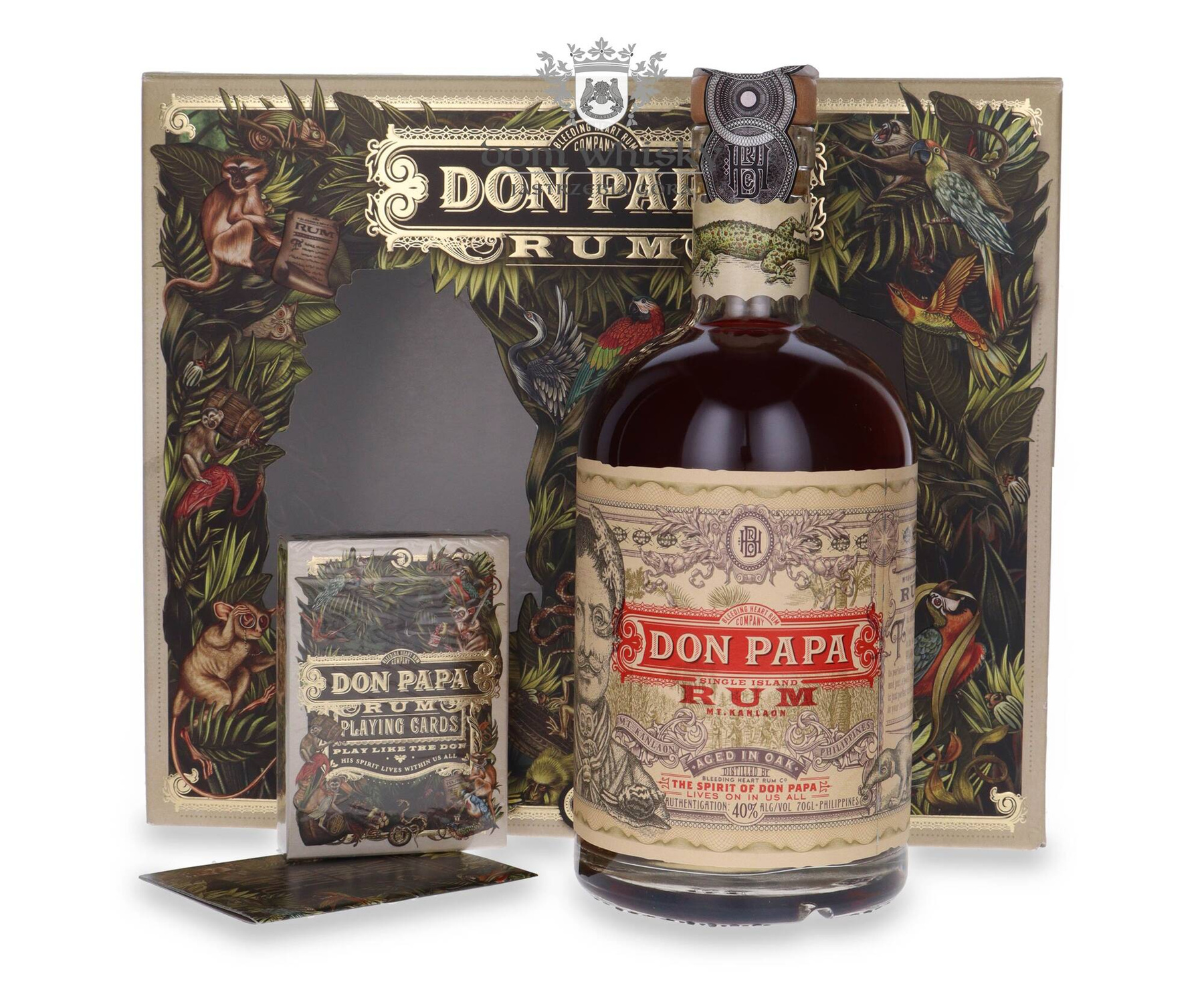 Don Papa Rum Philippines with cards 40% 0.7l Rum Set