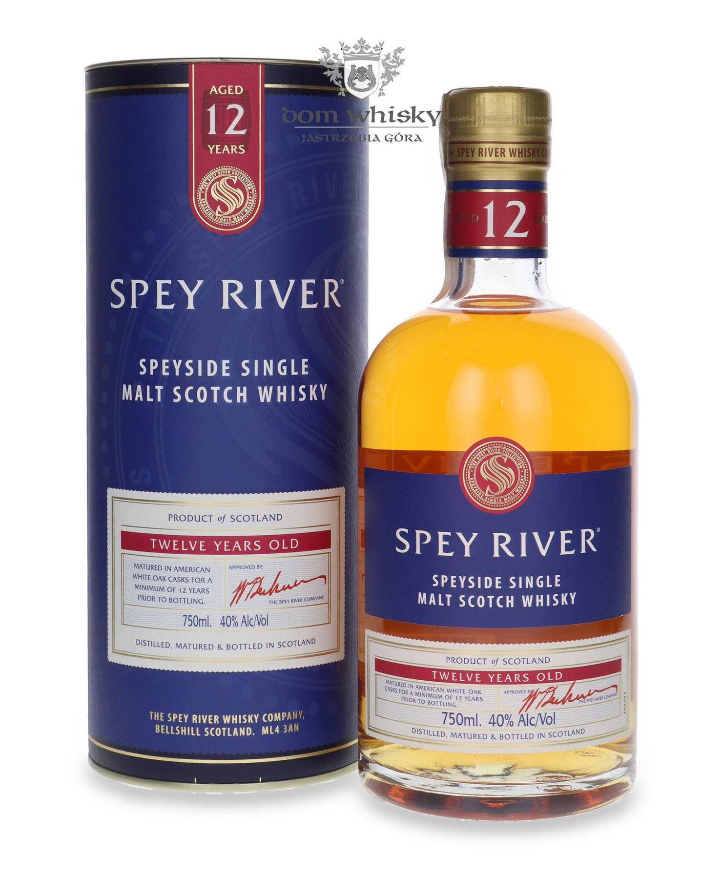 Spey River 12 Year Old Single Malt 40% 0.75l Speyside Whisky