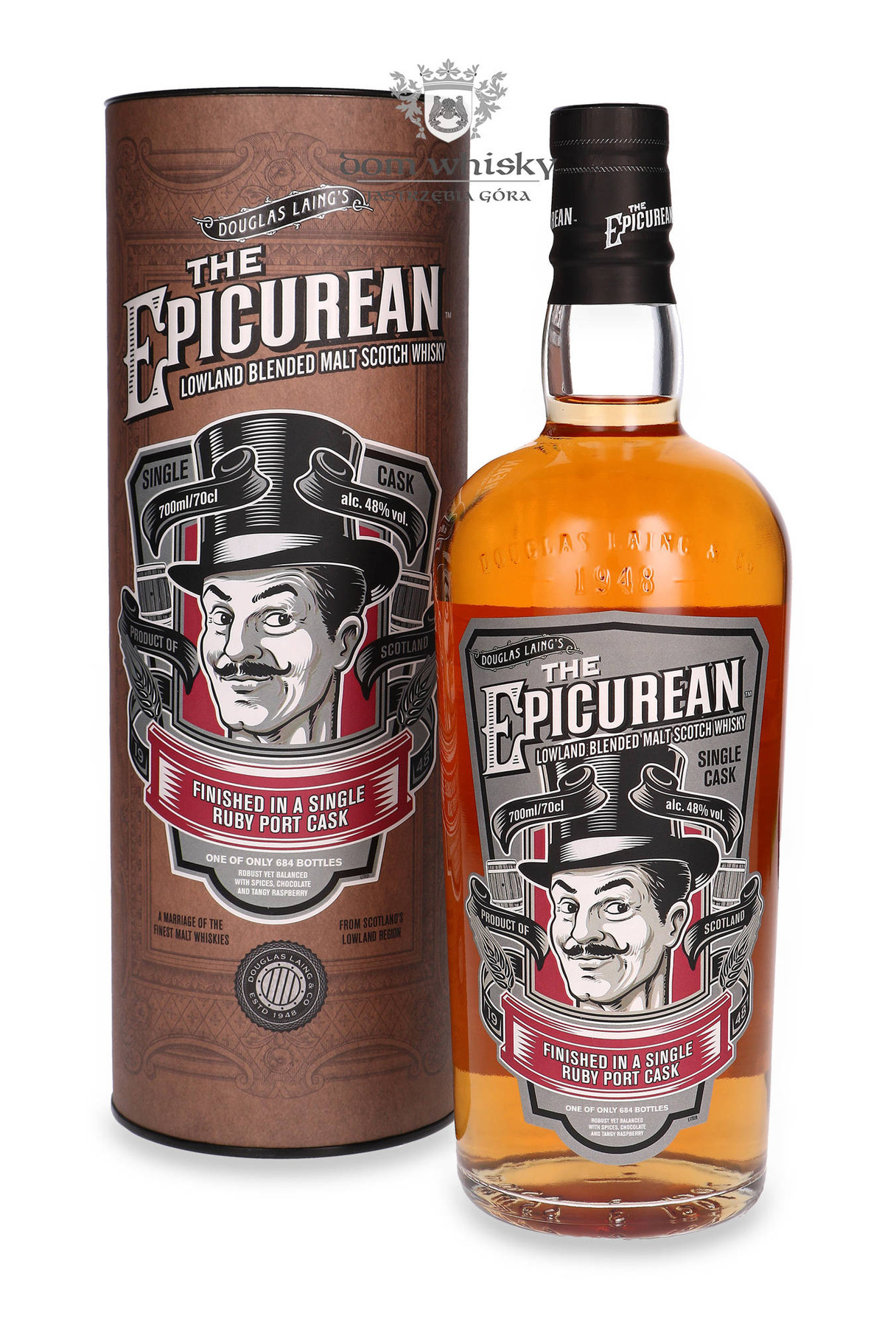 The Epicurean Ruby Port Cask Blended Malt 48% 0,7l