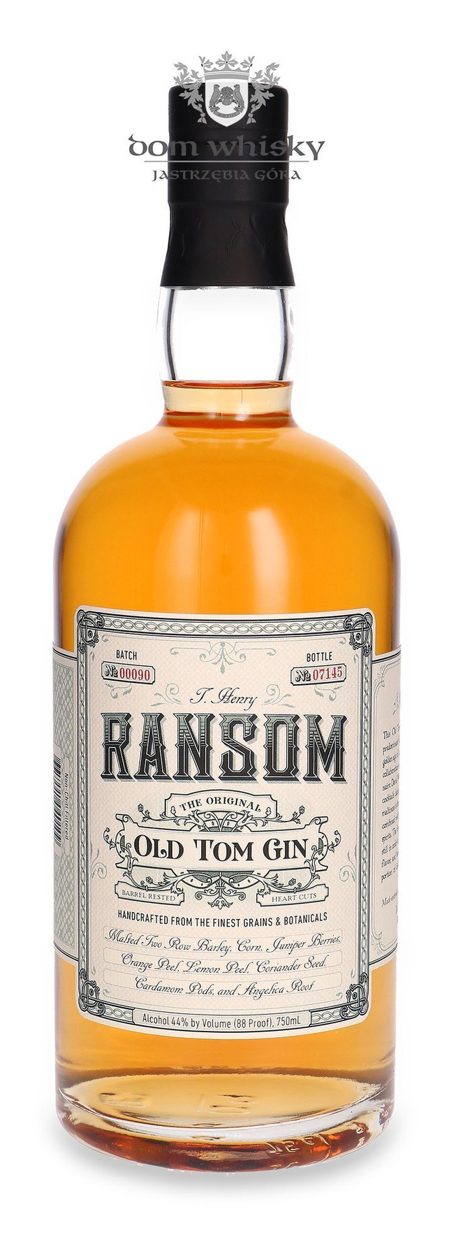 Ransom Old Tom Gin 44% 0.75l [USA, Oregon]