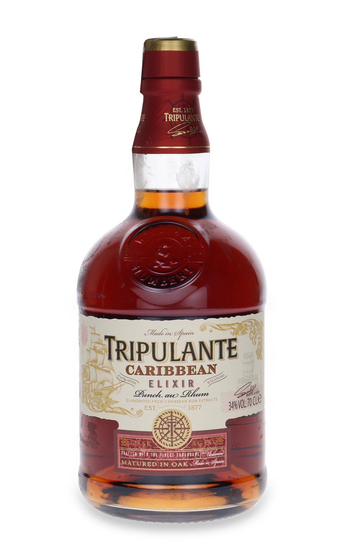 Tripulante Caribbean Elixir Rum 34% 0.7l - Rum Check!