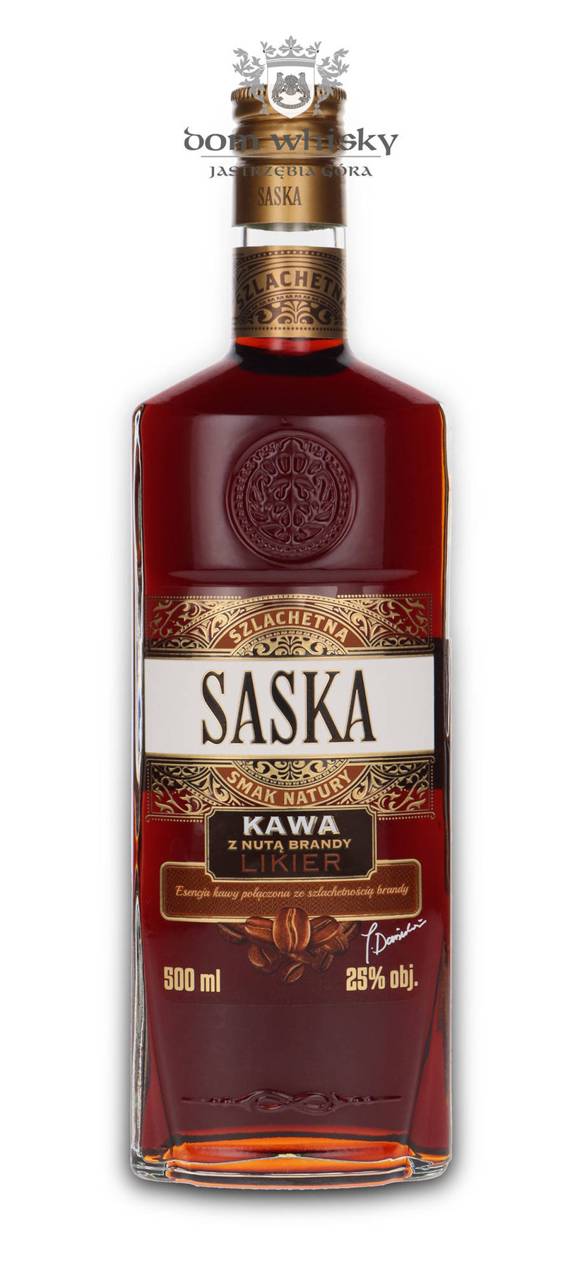 Saska Coffee Liquor with a Hint of Brandy 25% 0.5l Liquors