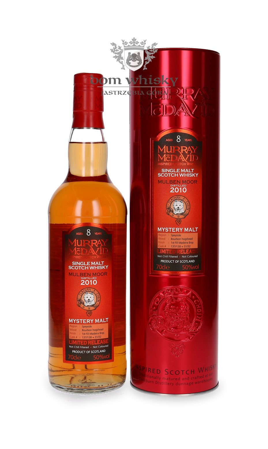 Mulben Moor 8-letni Murray McDavid 50% 0,7l Speyside Whisky