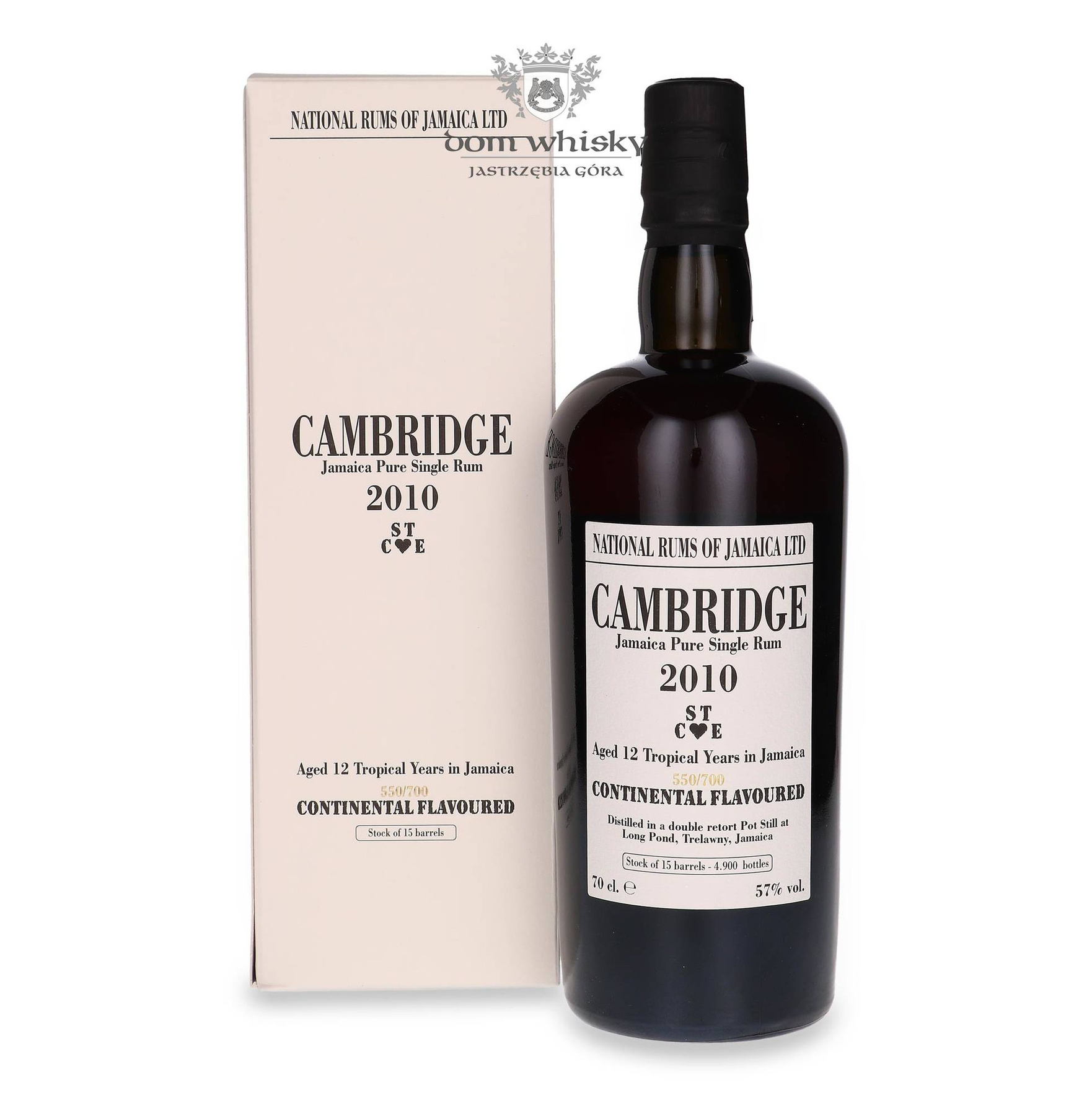 Velier Cambridge 2010 Rum 57% 0.7l - National Rums of Jamaica