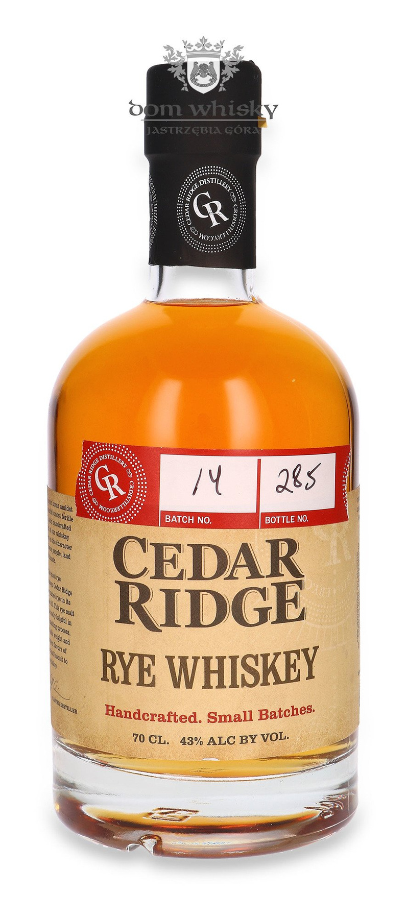 Cedar Ridge Rye Whiskey Batch #14 43% USA 0.7l
