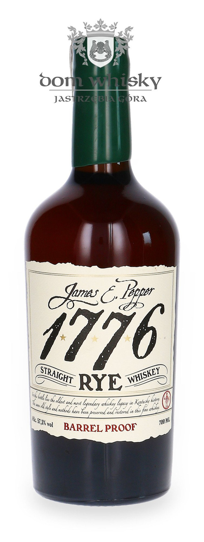 1776 James E. Pepper Straight Rye Barrel Proof / 57,3%/ 0,7l | Dom Whisky