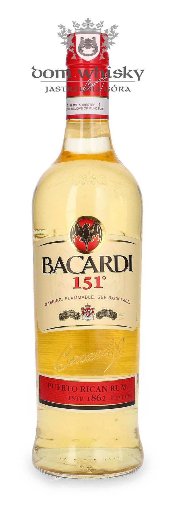 Bacardi 151 Old Bottle / 75,5% / 0,75l | Dom Whisky