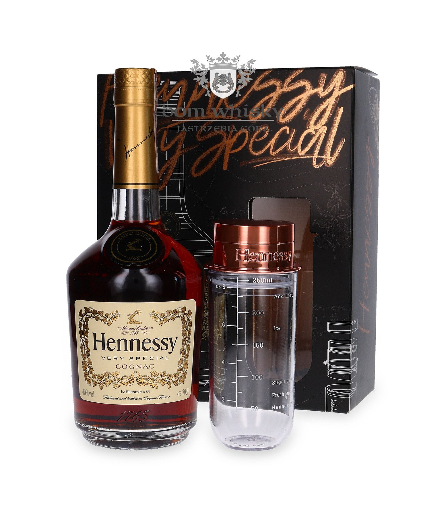Cognac Hennessy V.S. Cognac (+ Shaker) / 40%/ 0,7l | Dom Whisky