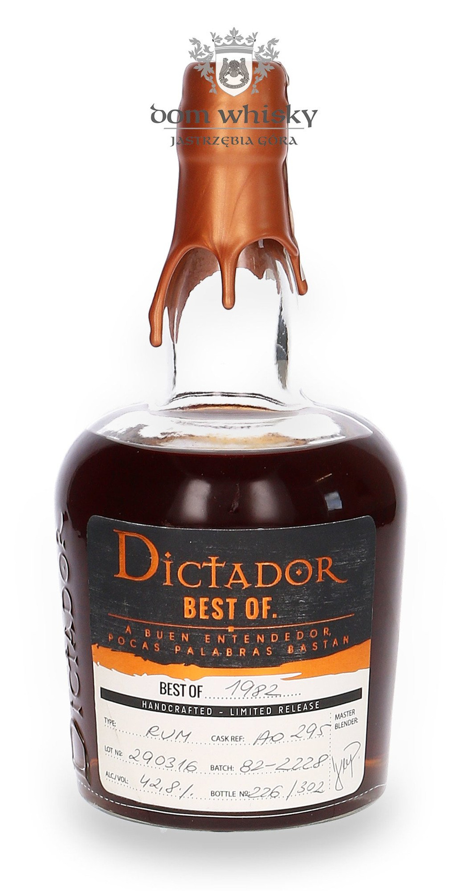 Dictador Rum Best of 1982 / 42,8% / 0,7l | Dom Whisky