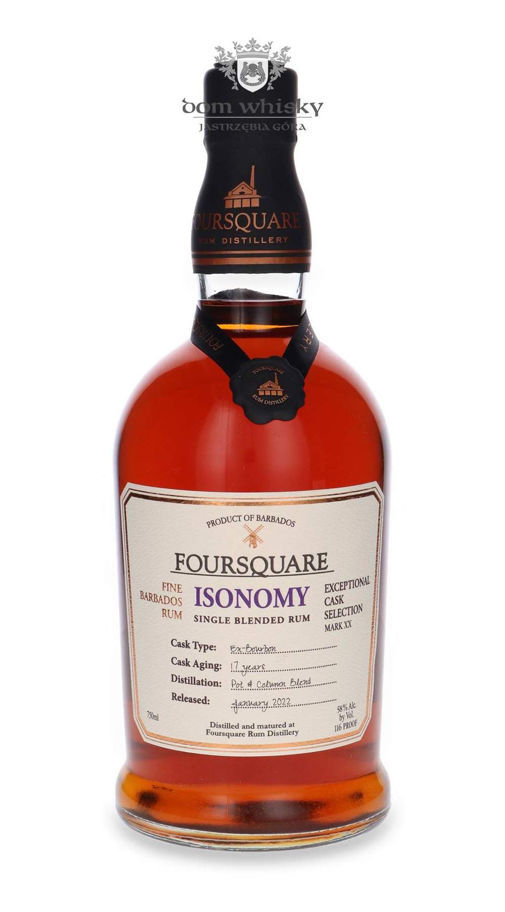Foursquare Isonomy, Fine Barbados Rum 17-letni / 58% / 0,75l | Dom Whisky