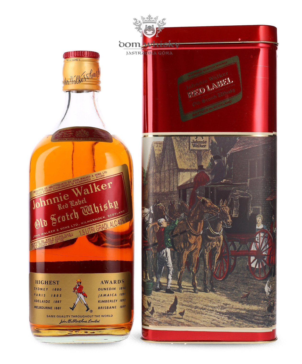 Johnnie Walker Red Label /Tin Box/ 40% / 1,5l | Dom Whisky