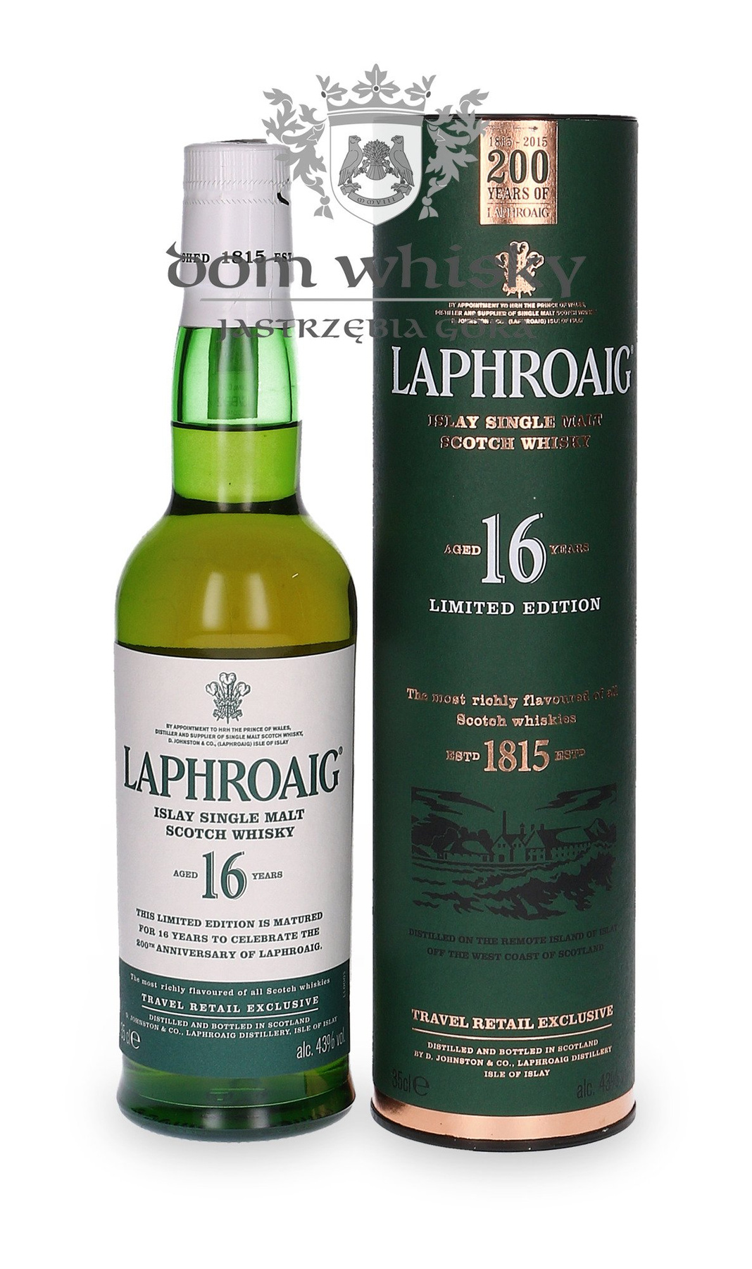 Laphroaig 16 letni 43 0 35l Dom Whisky Laphroaig 16 letni 43 0 35l Dom Whisky