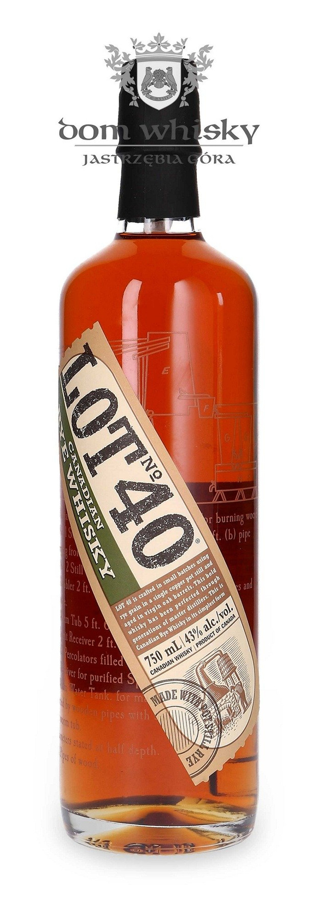 Lot No. 40 Rye Whisky Canadian (American Market) / 43%/ 0,75l | Dom Whisky