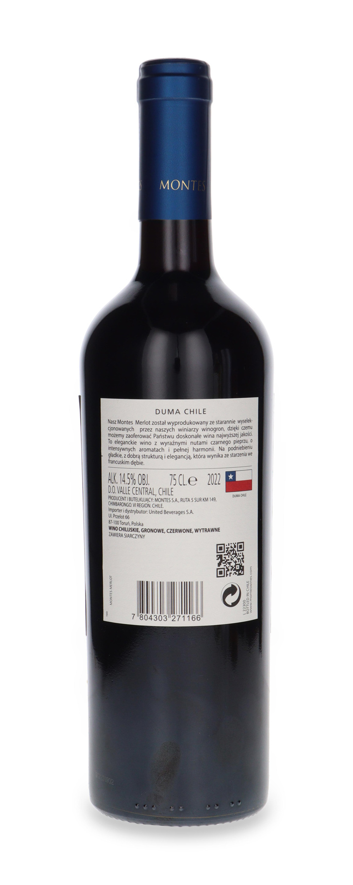 Montes Classic Series Merlot 2022 / 14,5% / 0,75l | Dom Whisky