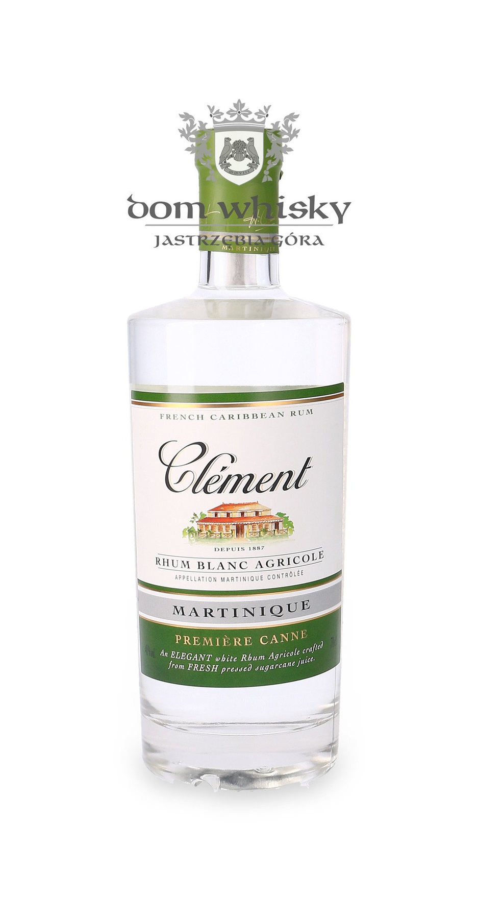 Rhum Clement Agricole Blanc Premiere Canne (Francja) / 40% / 0,7l | Dom ...