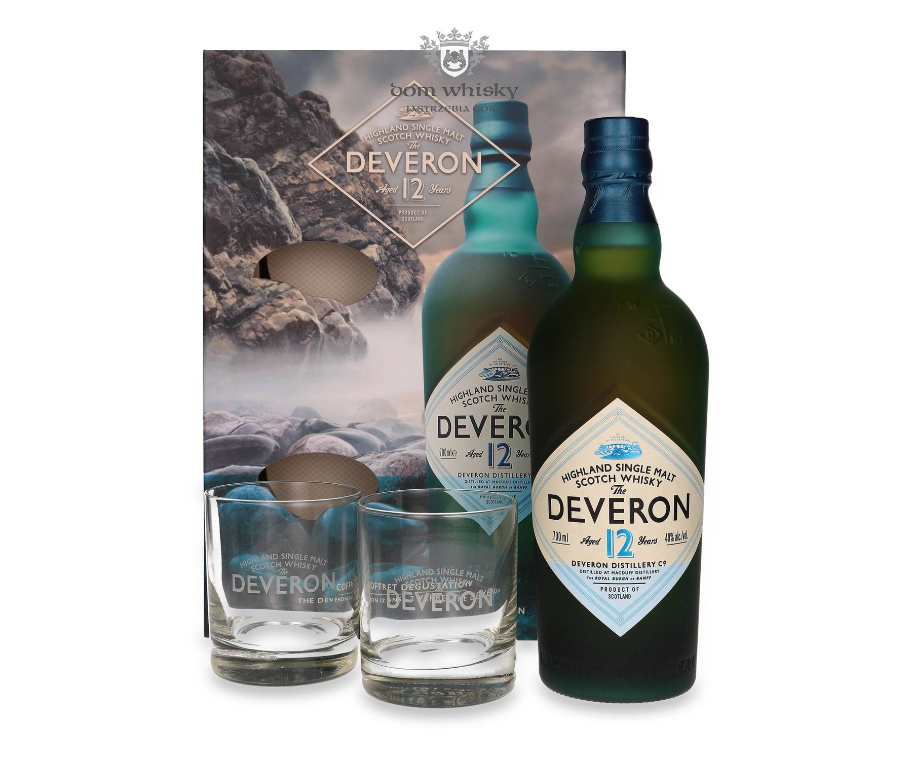 The Deveron 12-letni + 2 szklanki / 40% / 0,7l | Dom Whisky