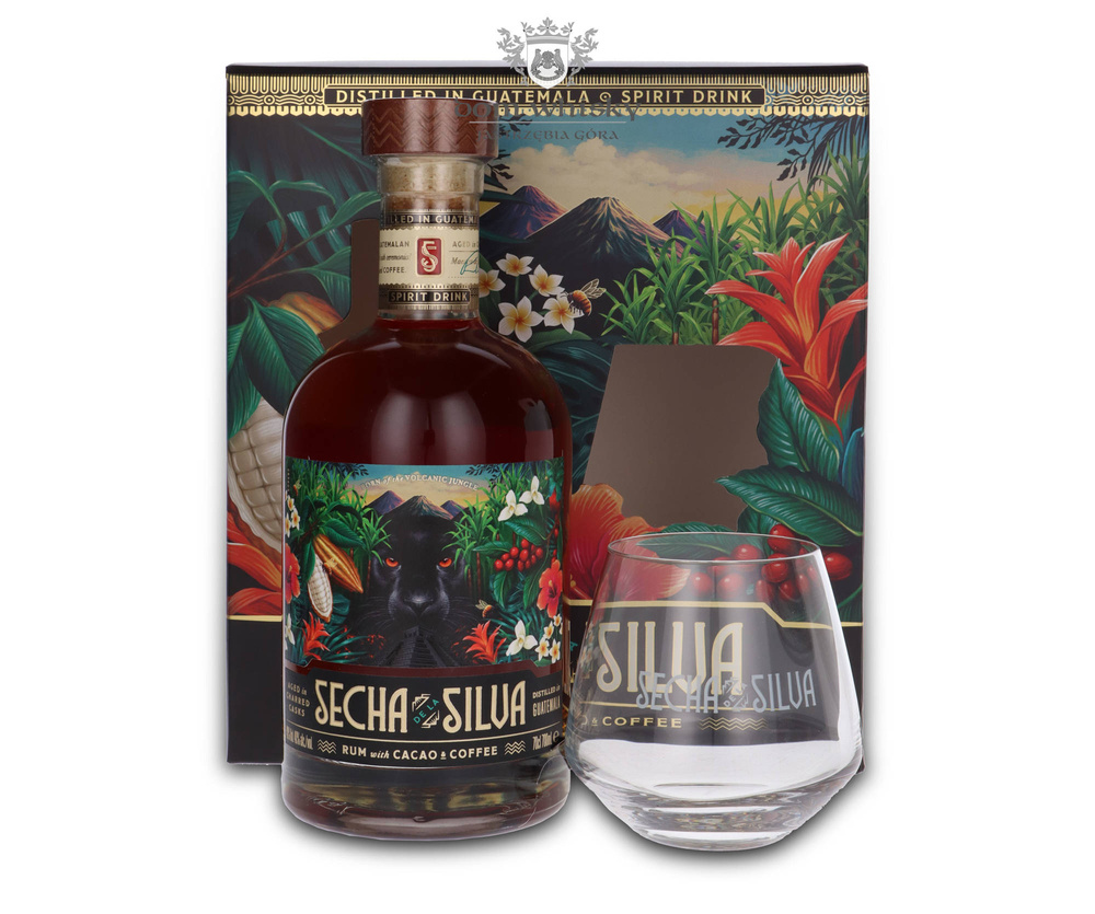 Secha De La Silva Rum + szklanka / 40% / 0,7l | Dom Whisky